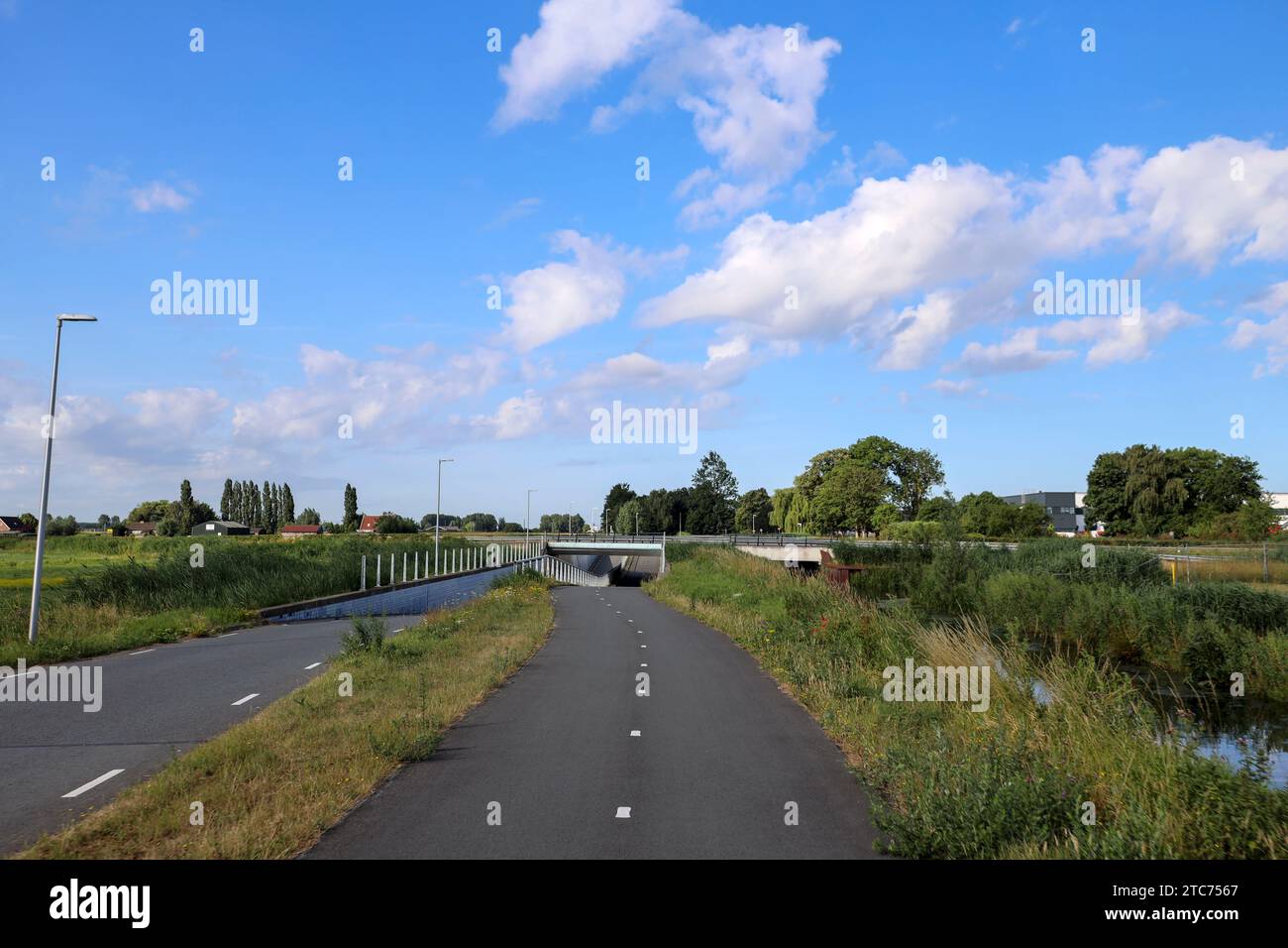 Pastures with farms and roads in the future Fifth Village of the ...