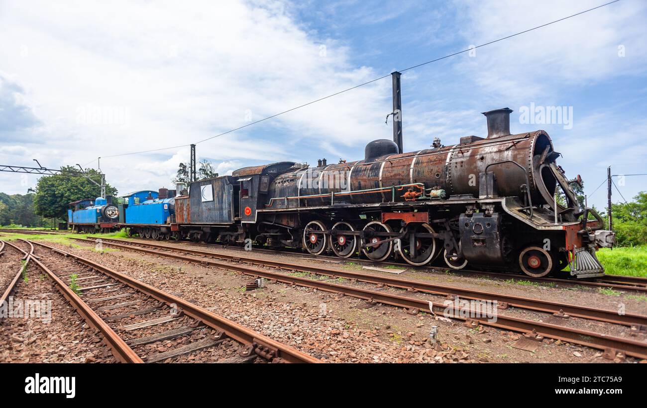 Steam train locomotive end hi-res stock photography and images - Alamy