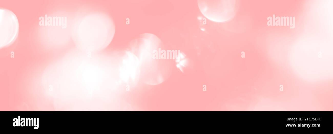 Blurred lights pink background, banner texture. Abstract bokeh with ...