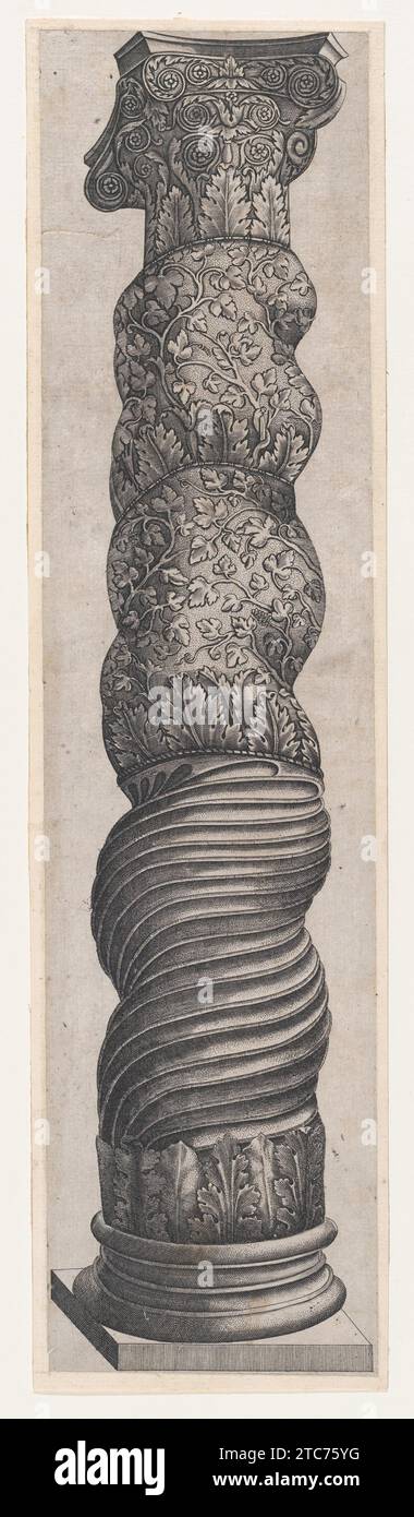 Grotesque Winding Column in St. Peter's, from "Speculum Romanae ...