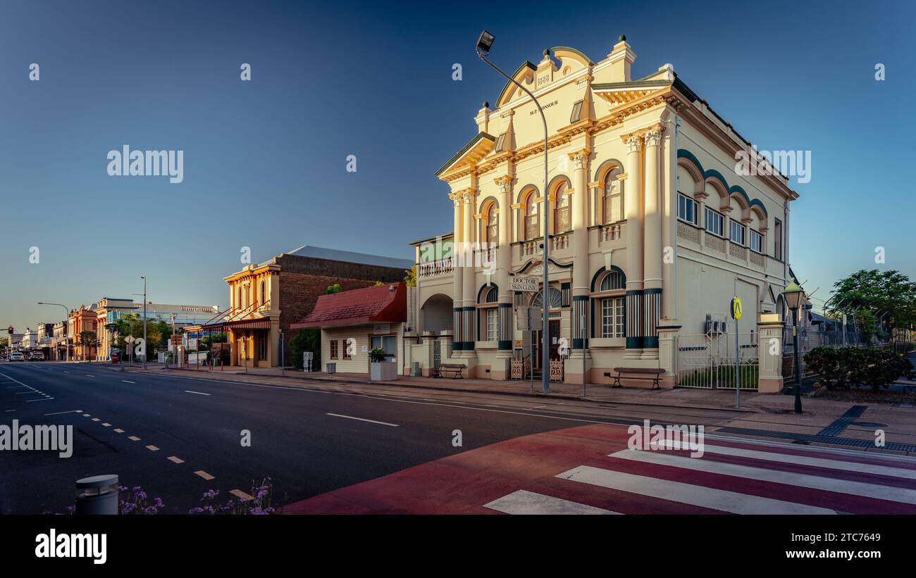 Maryborough, QLD, Australia - Historical buildings in town Stock Photo ...