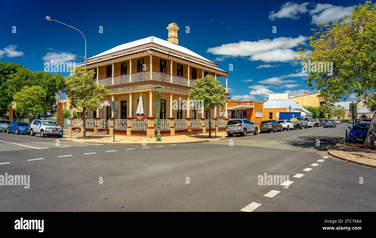 Maryborough, QLD, Australia - Historical buildings in town Stock Photo ...