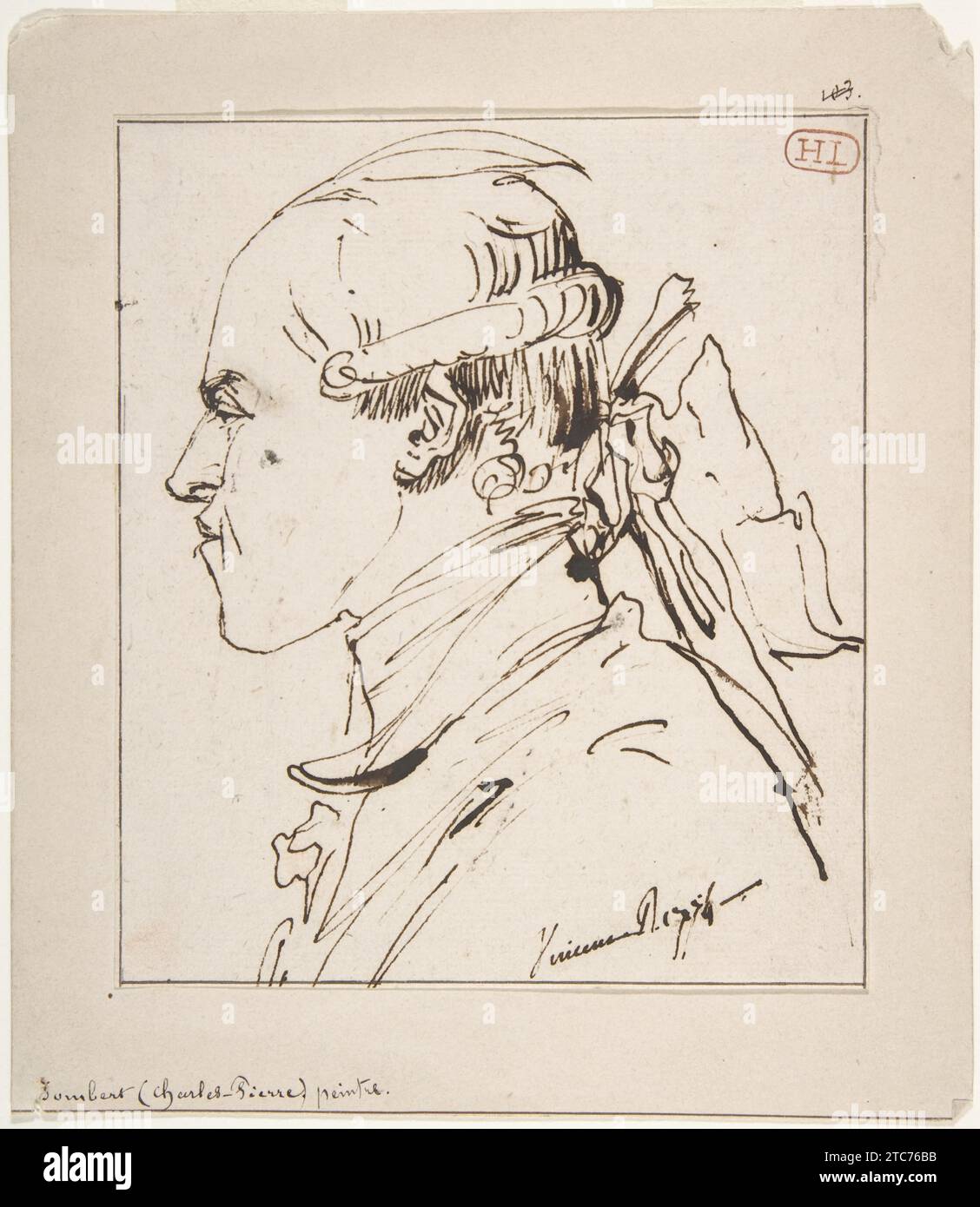 Pierre-Charles Jombert 1985 by Francois Andre Vincent Stock Photo - Alamy