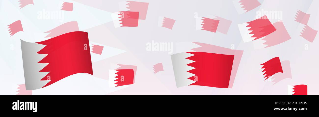 Bahrain flag-themed abstract design on a banner. Abstract background ...