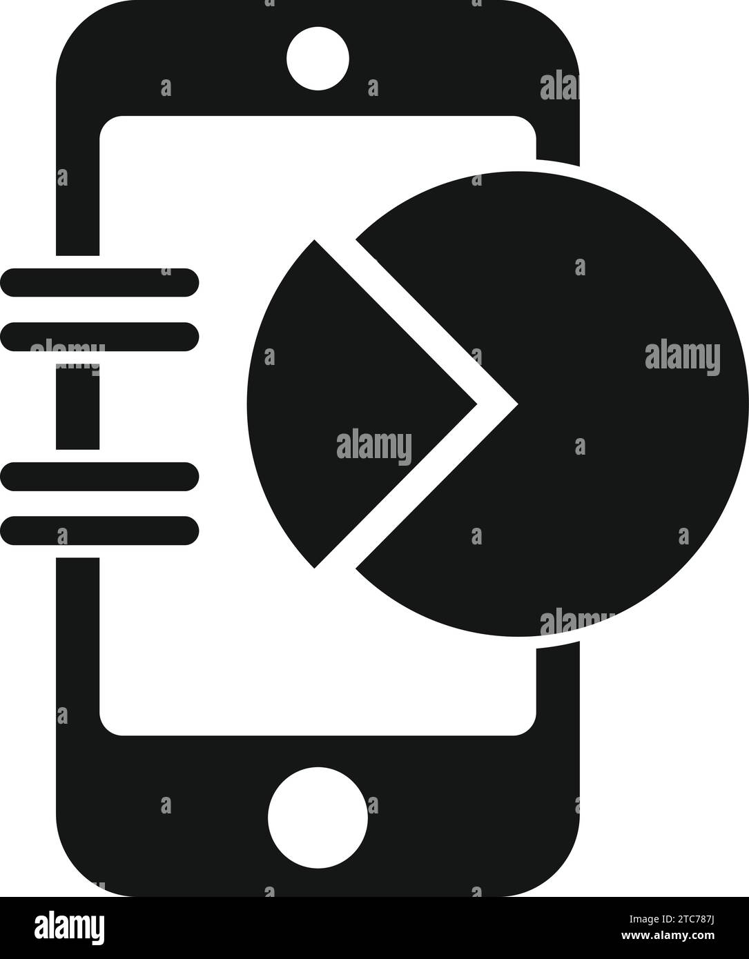 Phone database invoice icon simple vector. Electronic job. Application ...