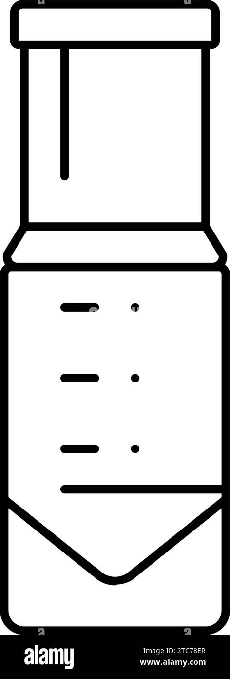 Conical flask icon sign symbol Black and White Stock Photos & Images ...