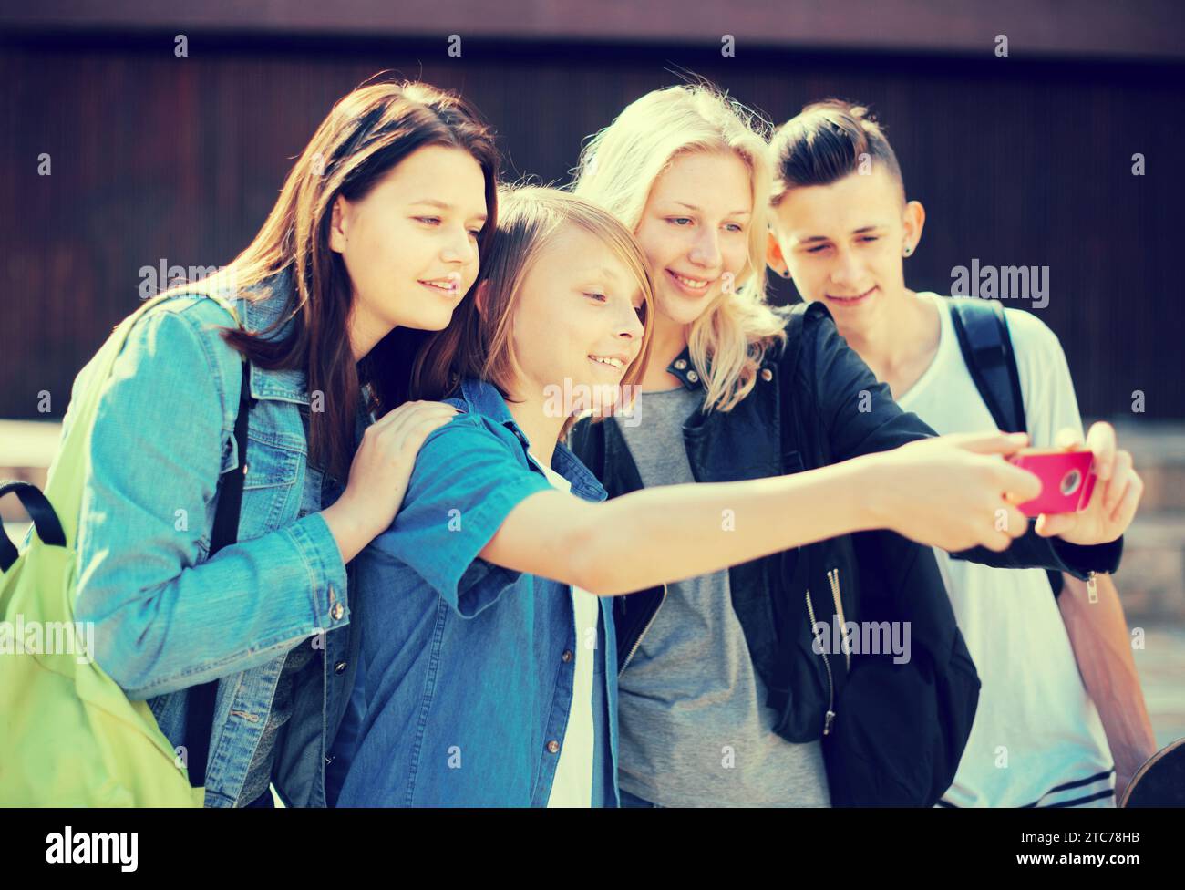 Groups Of Teens Talking