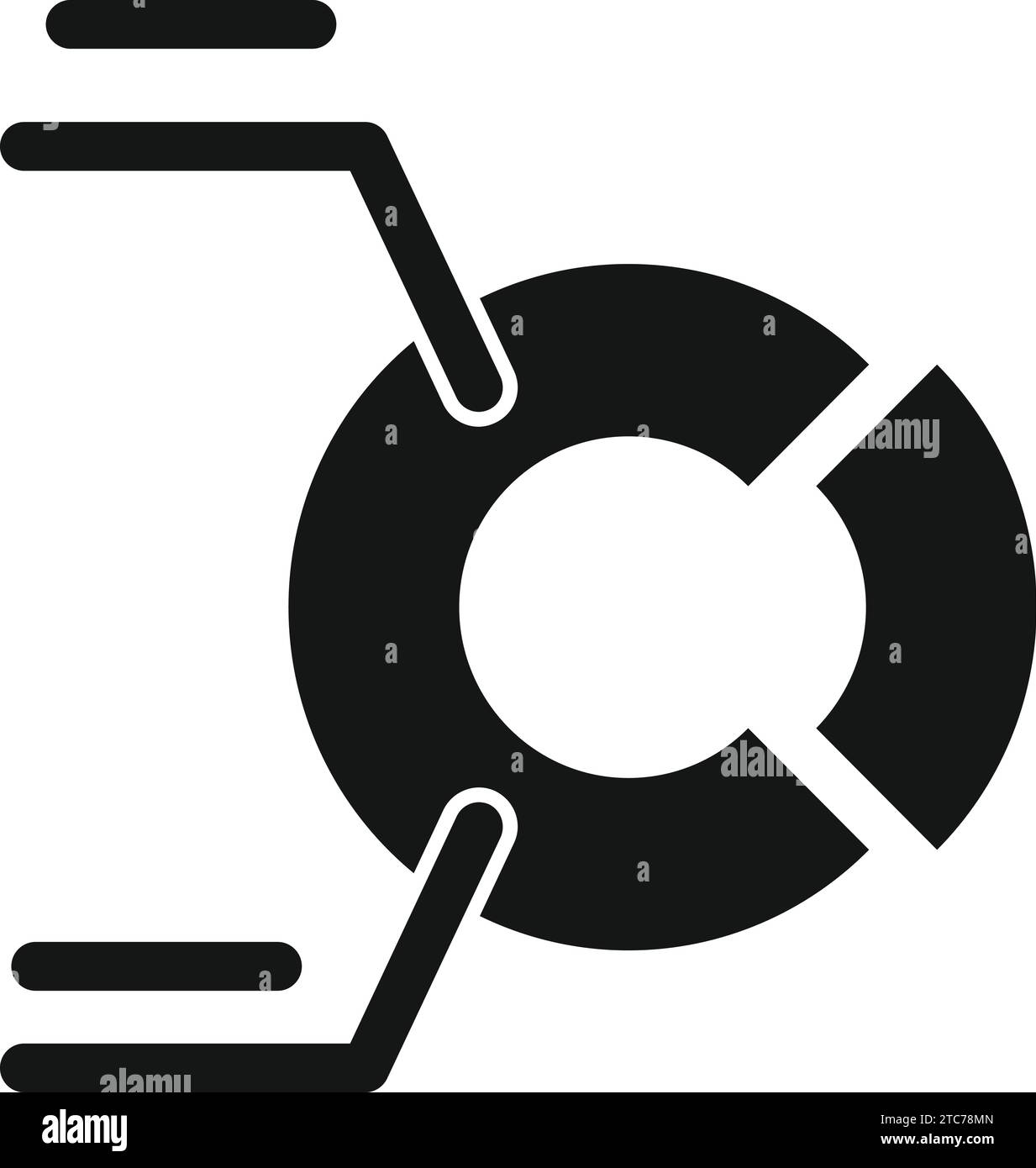Record keeping pie chart icon simple vector. System file. Share access Stock Vector Image & Art ...