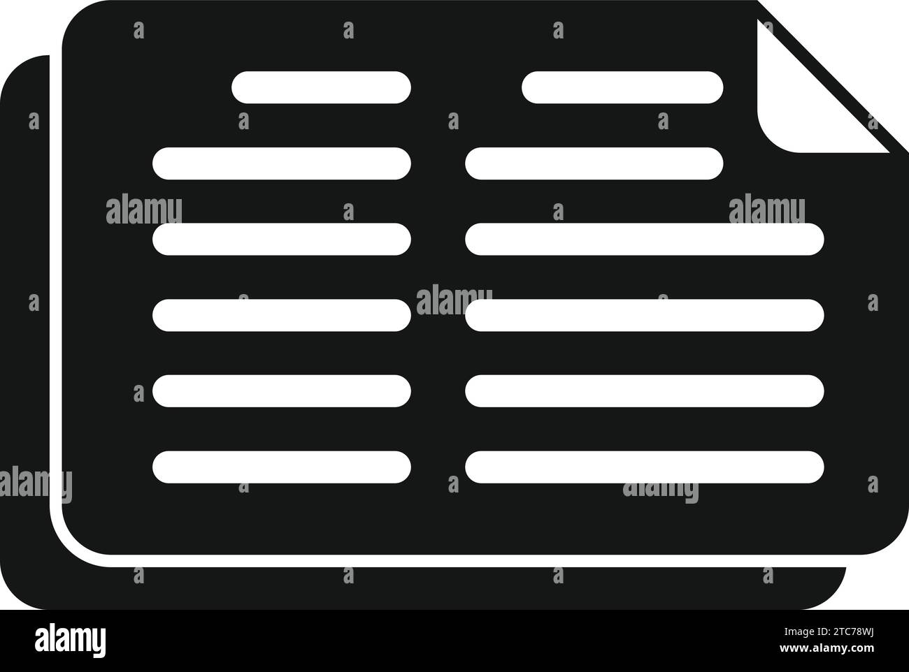Document paper invoice icon simple vector. Billing screen. Document ...