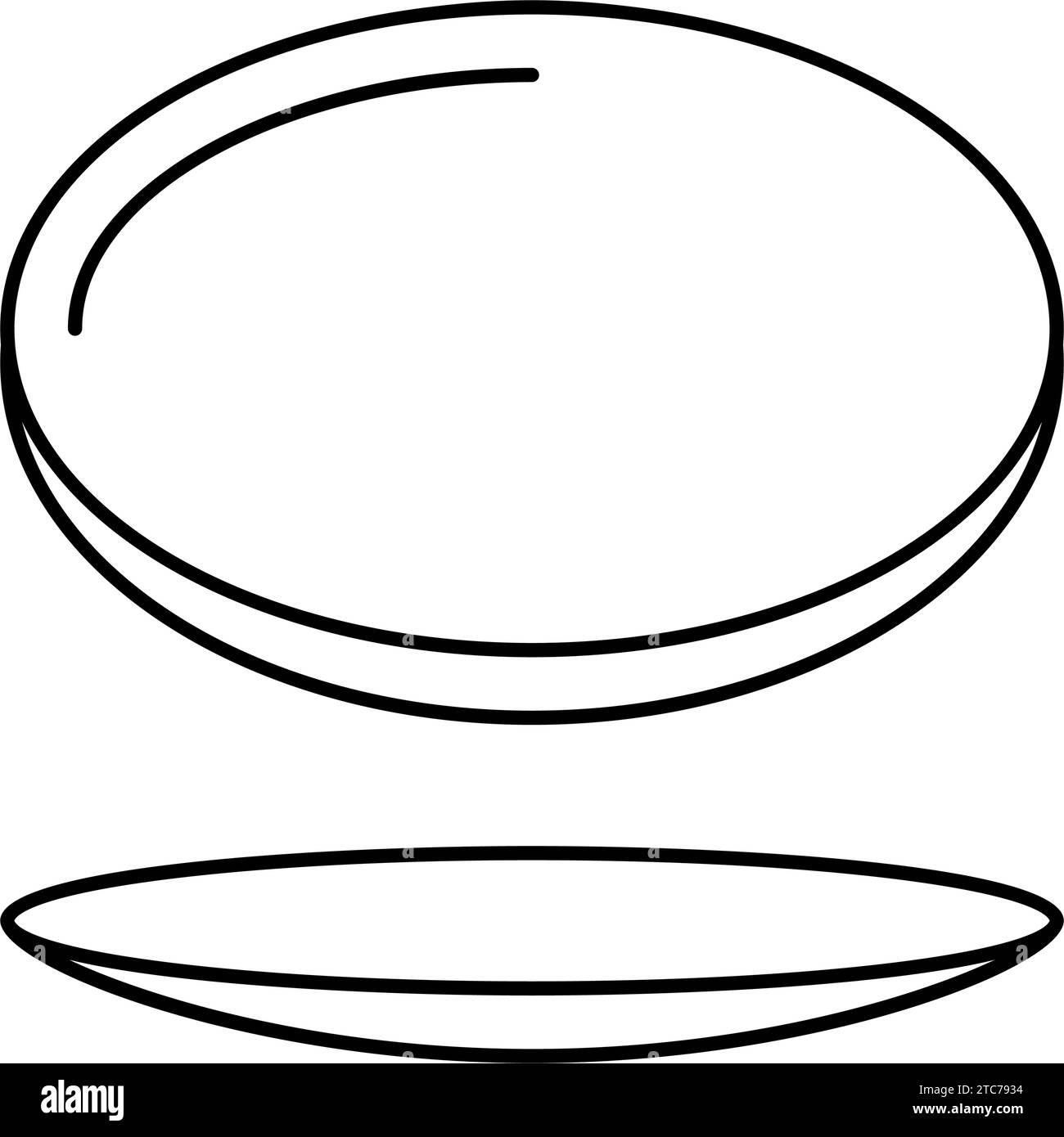 watch glass chemical glassware lab line icon vector illustration Stock ...