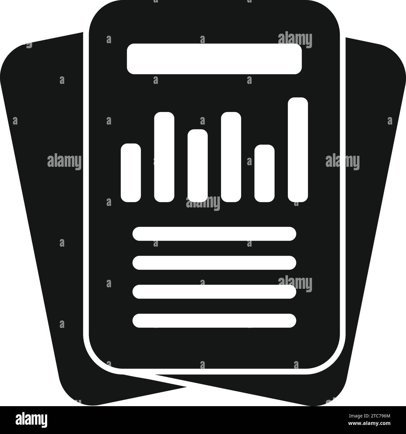 Paper planner icon simple vector. Record keeping documents. Financial ...