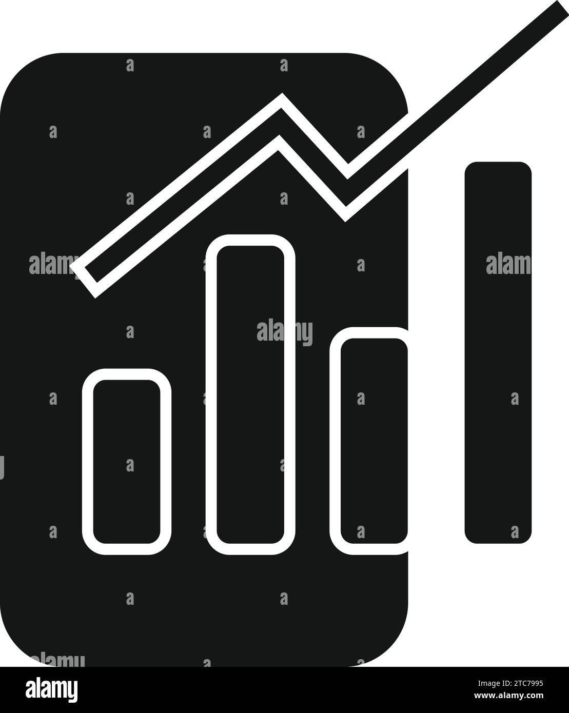 Record keeping chart icon simple vector. Screen check. Database remote ...