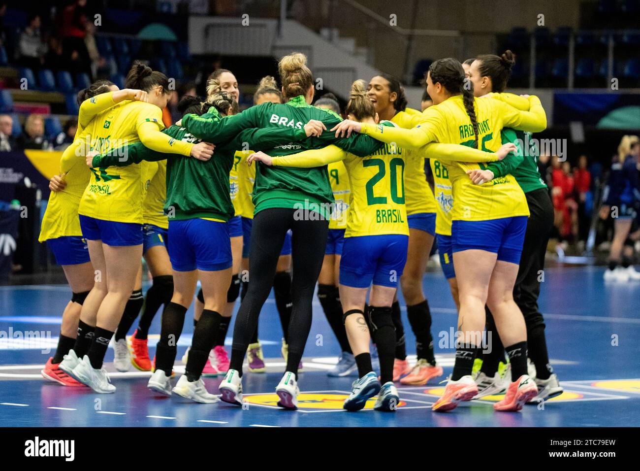 Frederikshavn, Denmark. 08th, December 2023. The players of Brazil ...