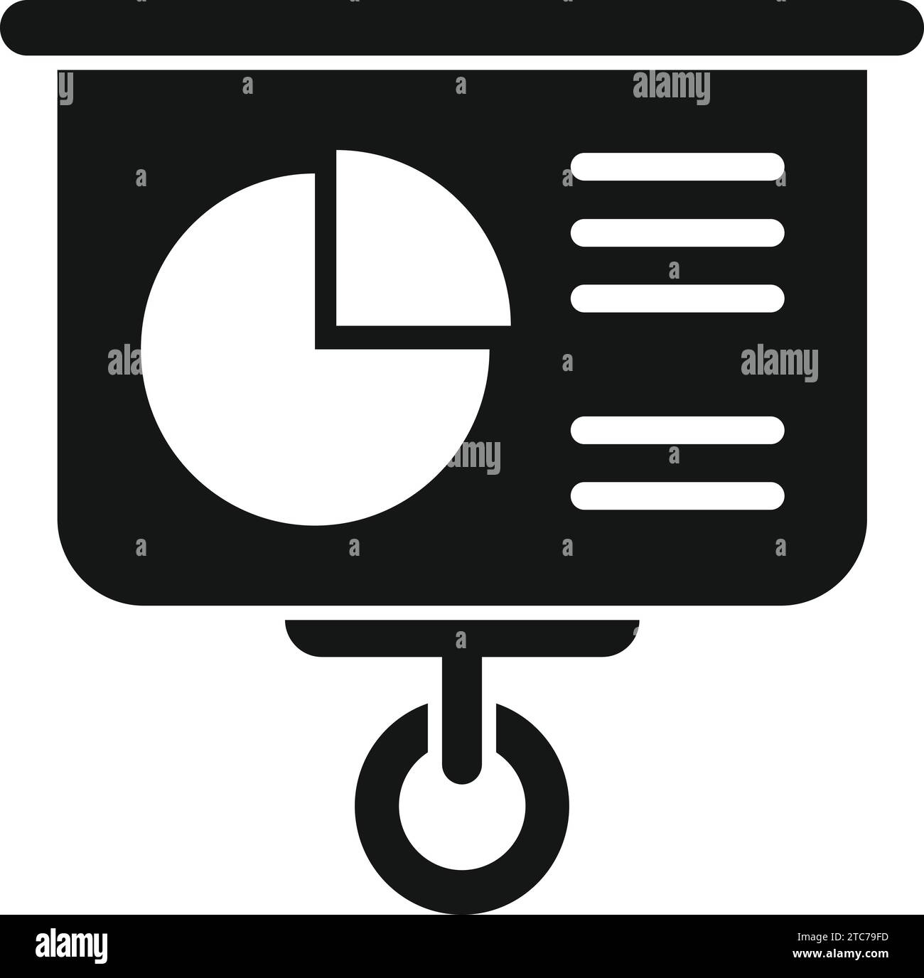 Banner presentation icon simple vector. File folder check. Account ...