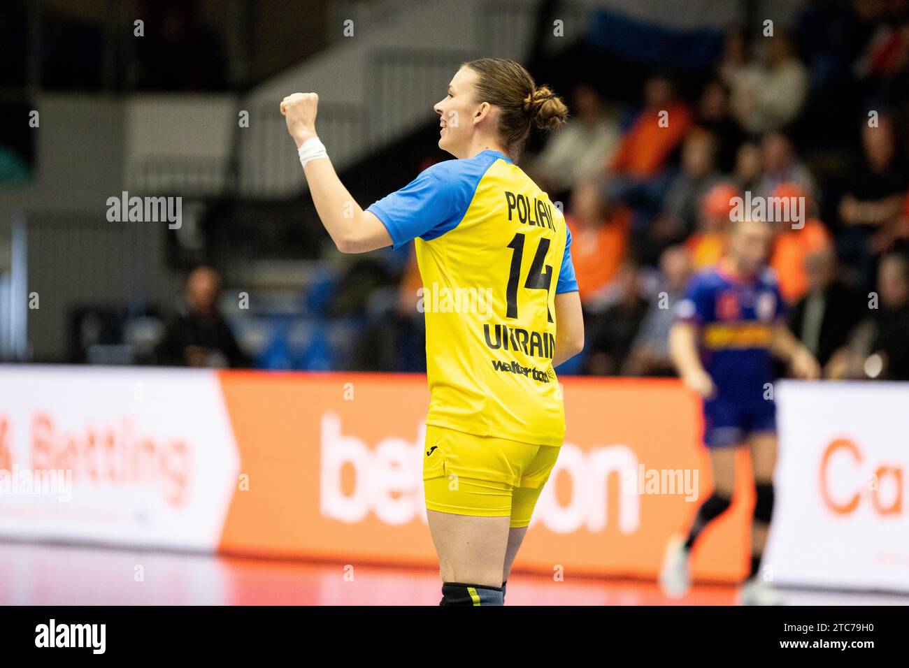 Frederikshavn, Denmark. 08th, December 2023. Tetiana Poliak (14) of ...