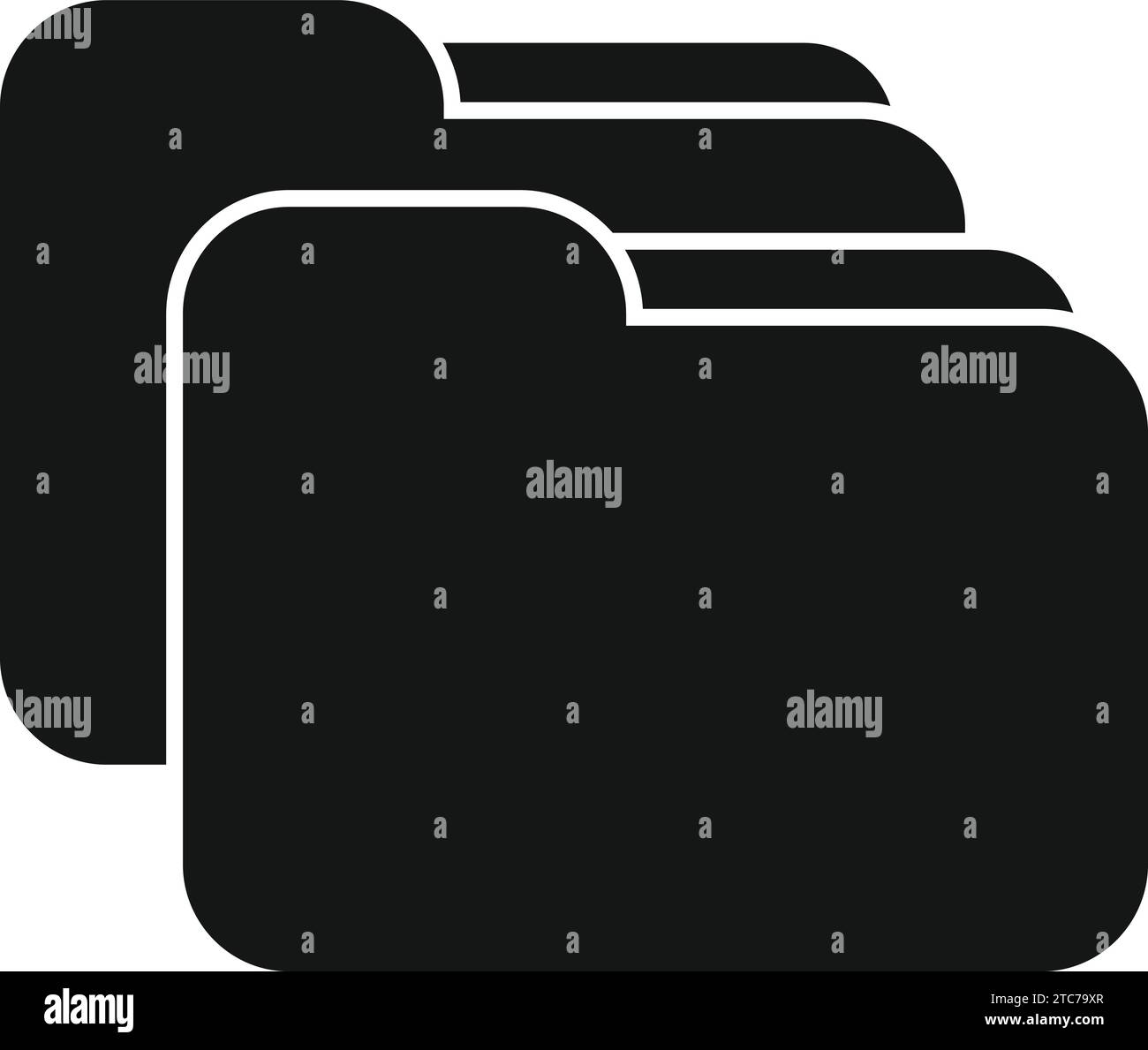 Folder map system icon simple vector. Screen plan. Document desk Stock Vector Image & Art - Alamy