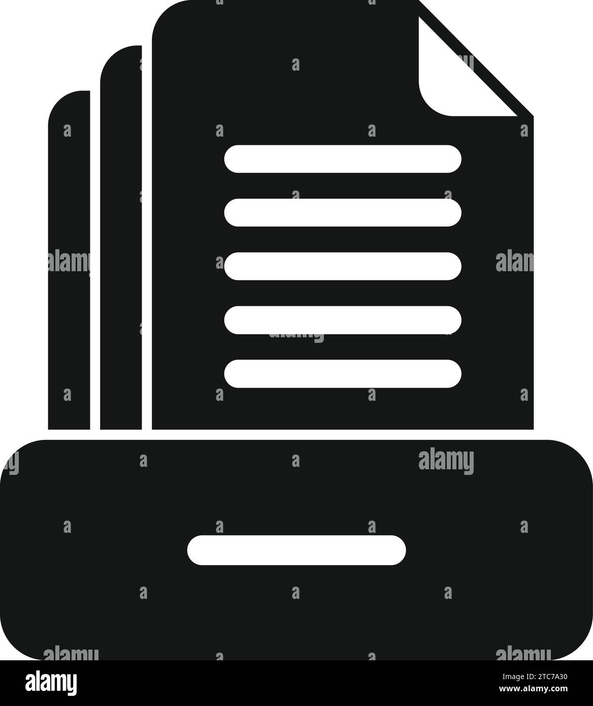 Record keeping budget icon simple vector. Documentation file. Remote access billing Stock Vector ...