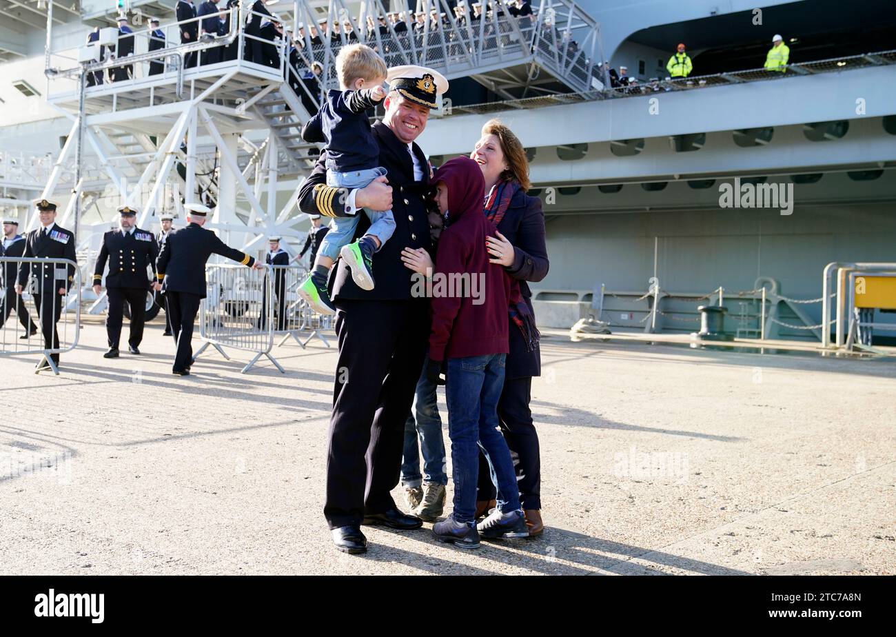 Captain Richard Hewitt, commanding officer of HMS Prince of Wales, is ...