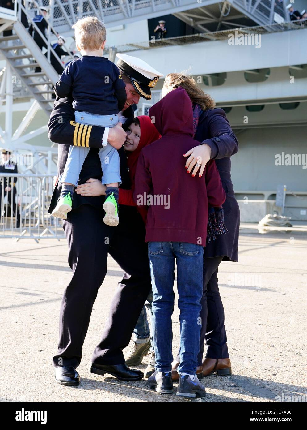 Captain Richard Hewitt, commanding officer of HMS Prince of Wales, is ...