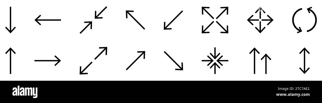 Set of arrows icons. Design can use for web and mobile app. Vector ...