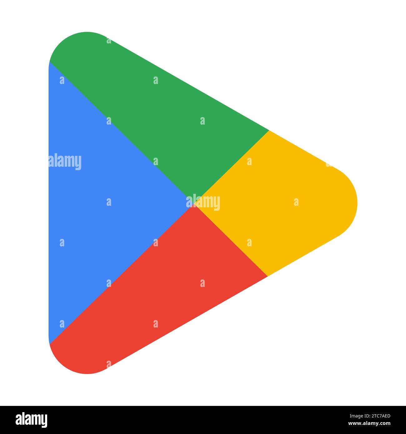 Google Play Store Logo Vector Illustration Isolated On White Stock