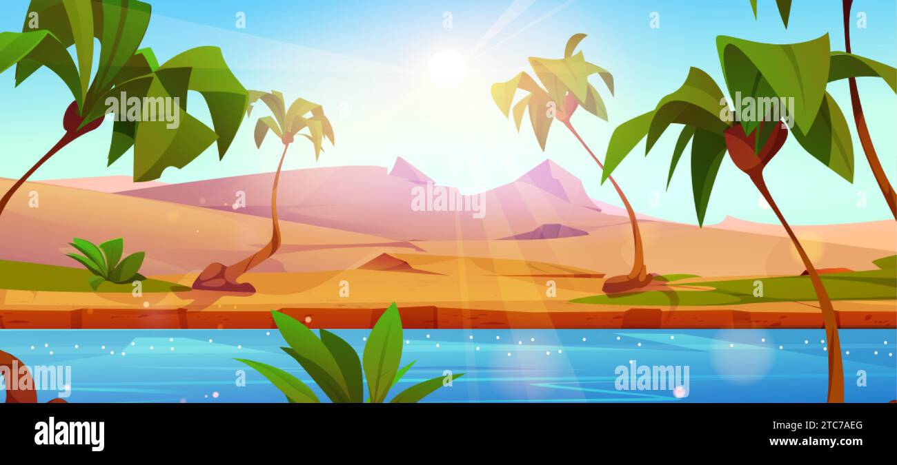River nile scene Stock Vector Images - Alamy