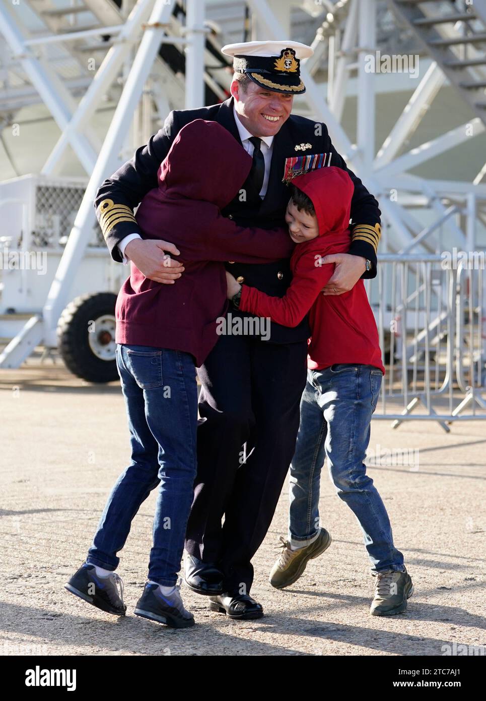 Captain Richard Hewitt, commanding officer of HMS Prince of Wales, is ...