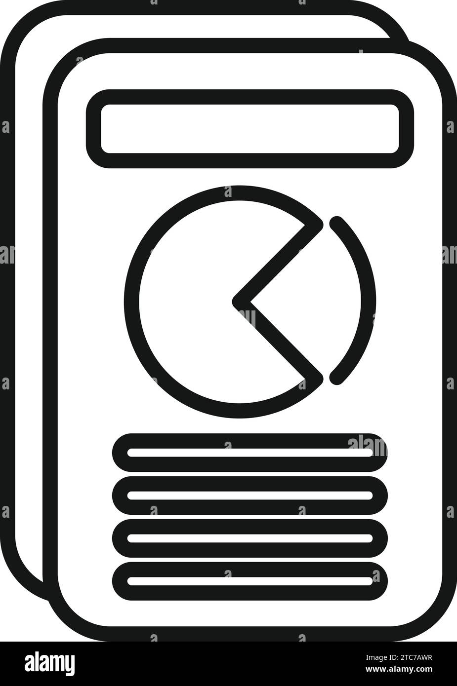Screen file folder icon outline vector. Job remote control. Information ...