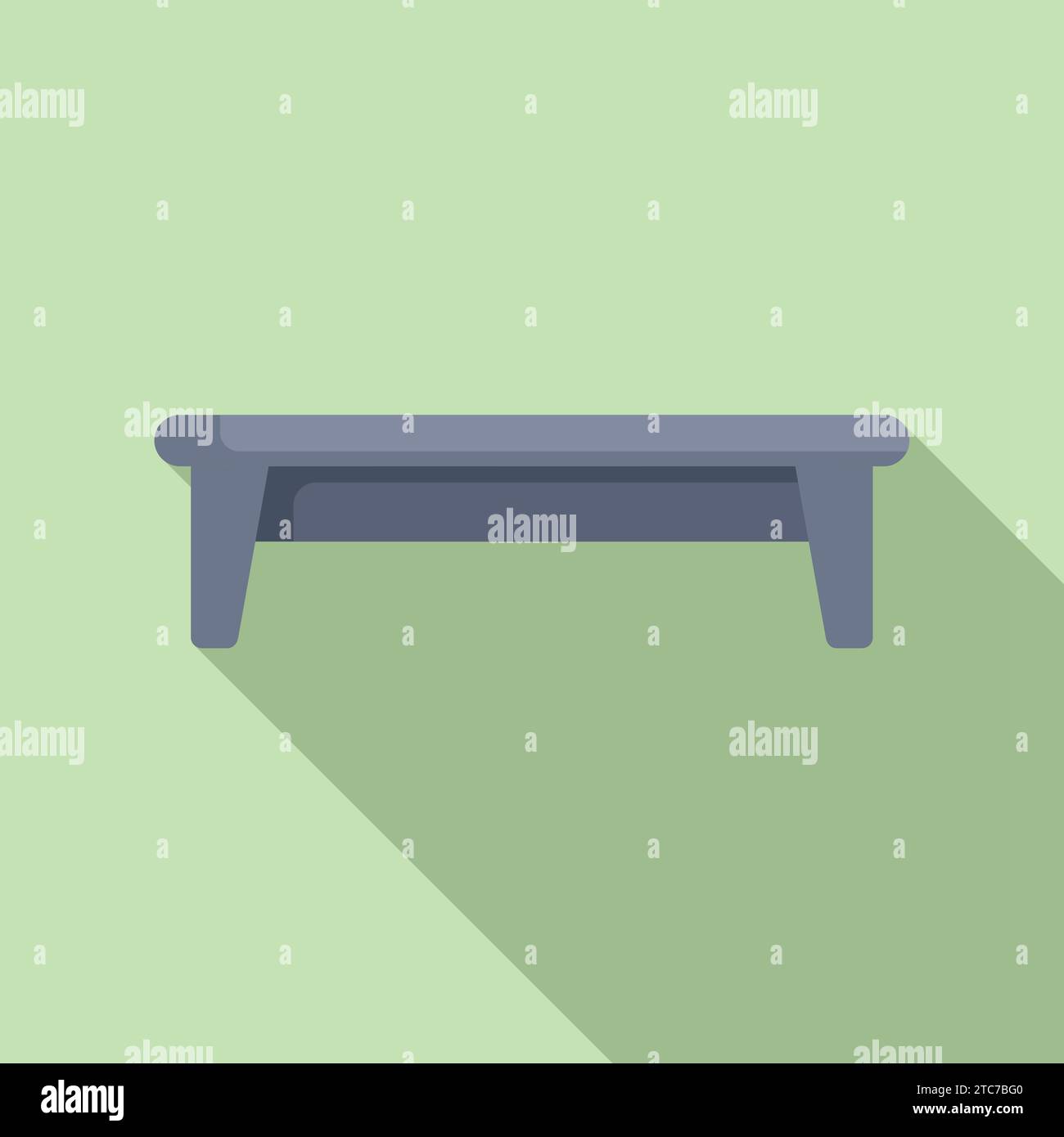 Bench space project icon flat vector. Space patio. Garden patio ...