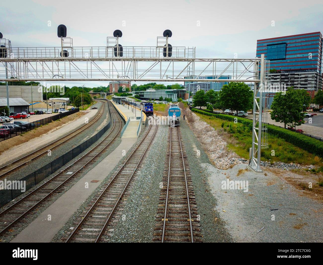 Stock Drone Images of Highrise Construction in Raleigh North Carolina ...
