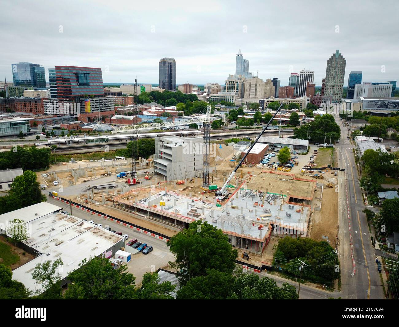 Drone images of raleigh skyline hi-res stock photography and images - Alamy