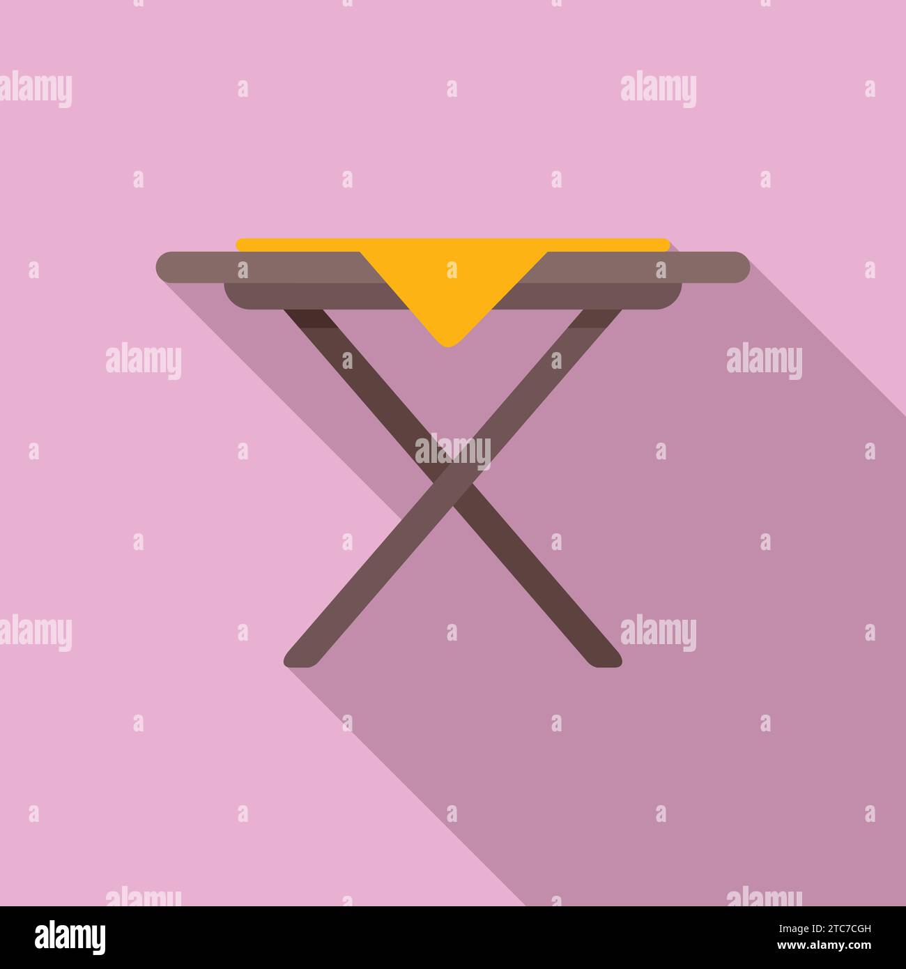 Picnic table home icon flat vector. Patio furniture. Lounge wood picnic ...