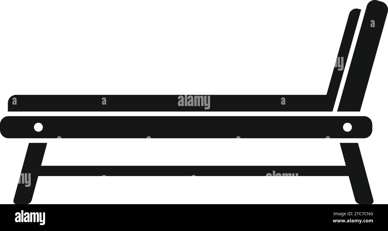 Soft wooden deck icon simple vector. Outdoor furniture. Parasol wooden ...