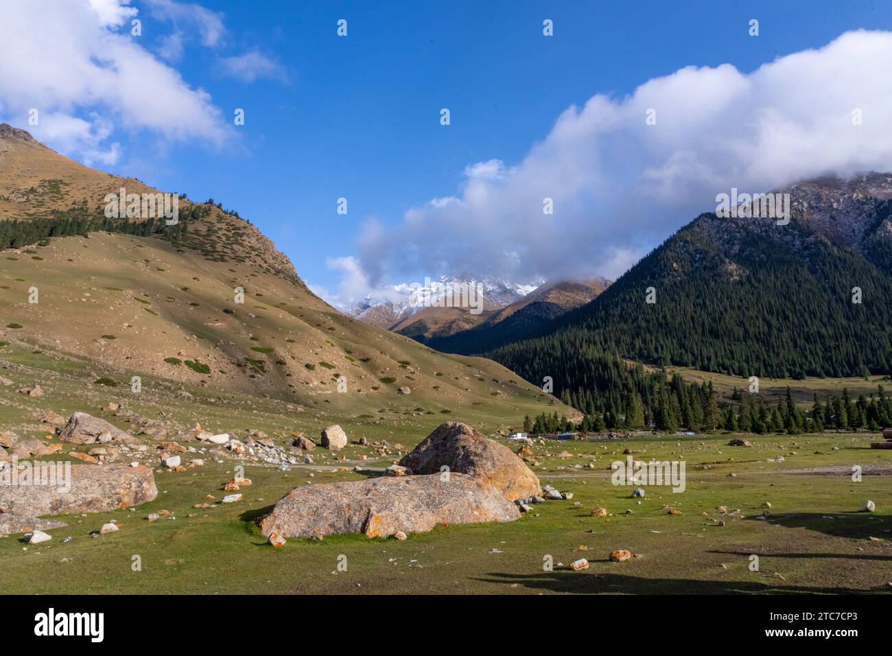 mountain landscape Kyrgyzstan Stock Photo - Alamy