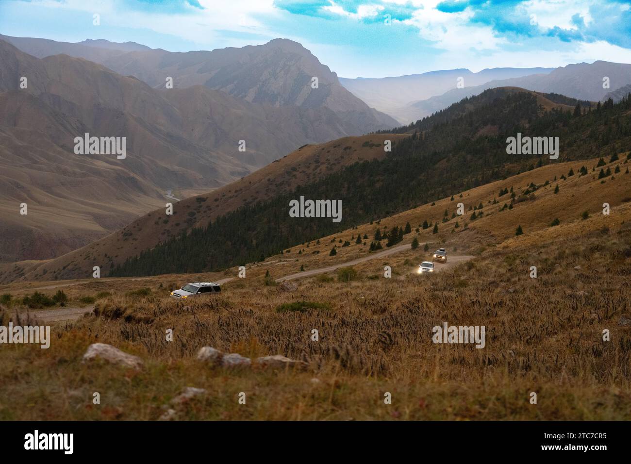 mountain landscape Kyrgyzstan Stock Photo - Alamy