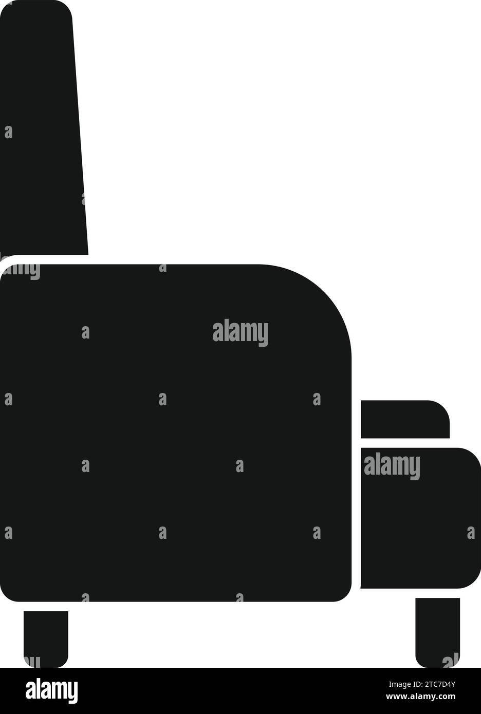 Outdoor yard armchair icon simple vector. Activity view. Seating dining ...