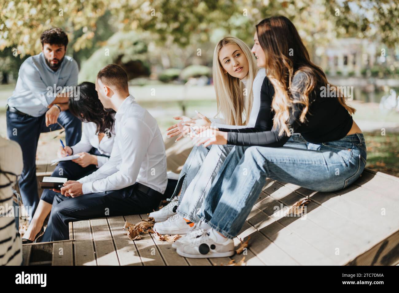 University Students Collaborating Outdoors: Achieving Goals Through ...