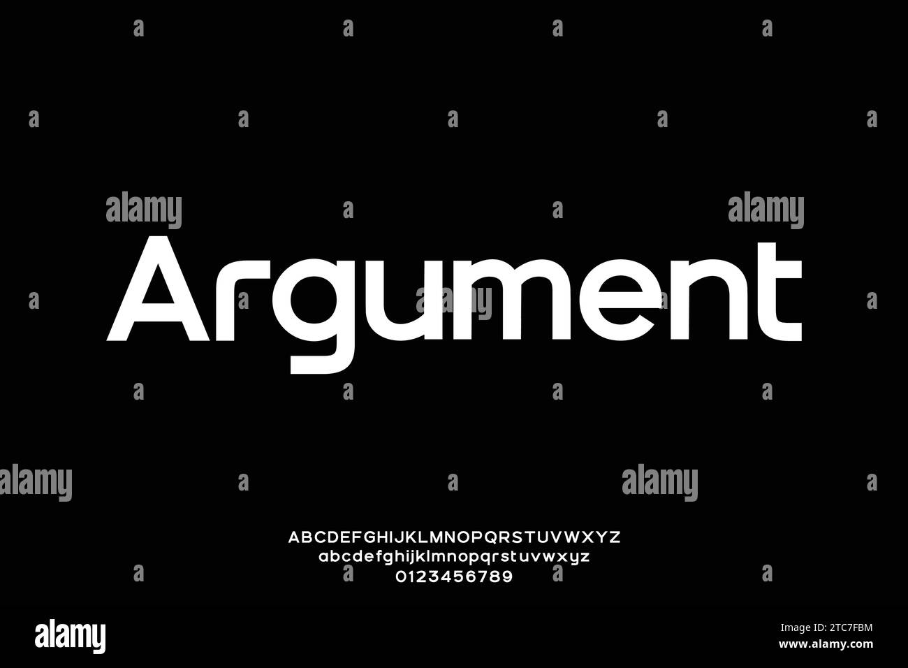 Modern professional sans serif alphabet display font vector. Sophisticated typography style ...