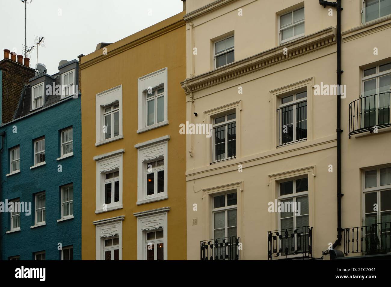 Colorful building front Stock Photo - Alamy