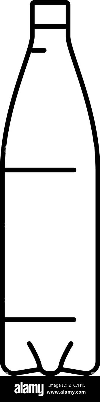 container water plastic bottle line icon vector illustration Stock ...