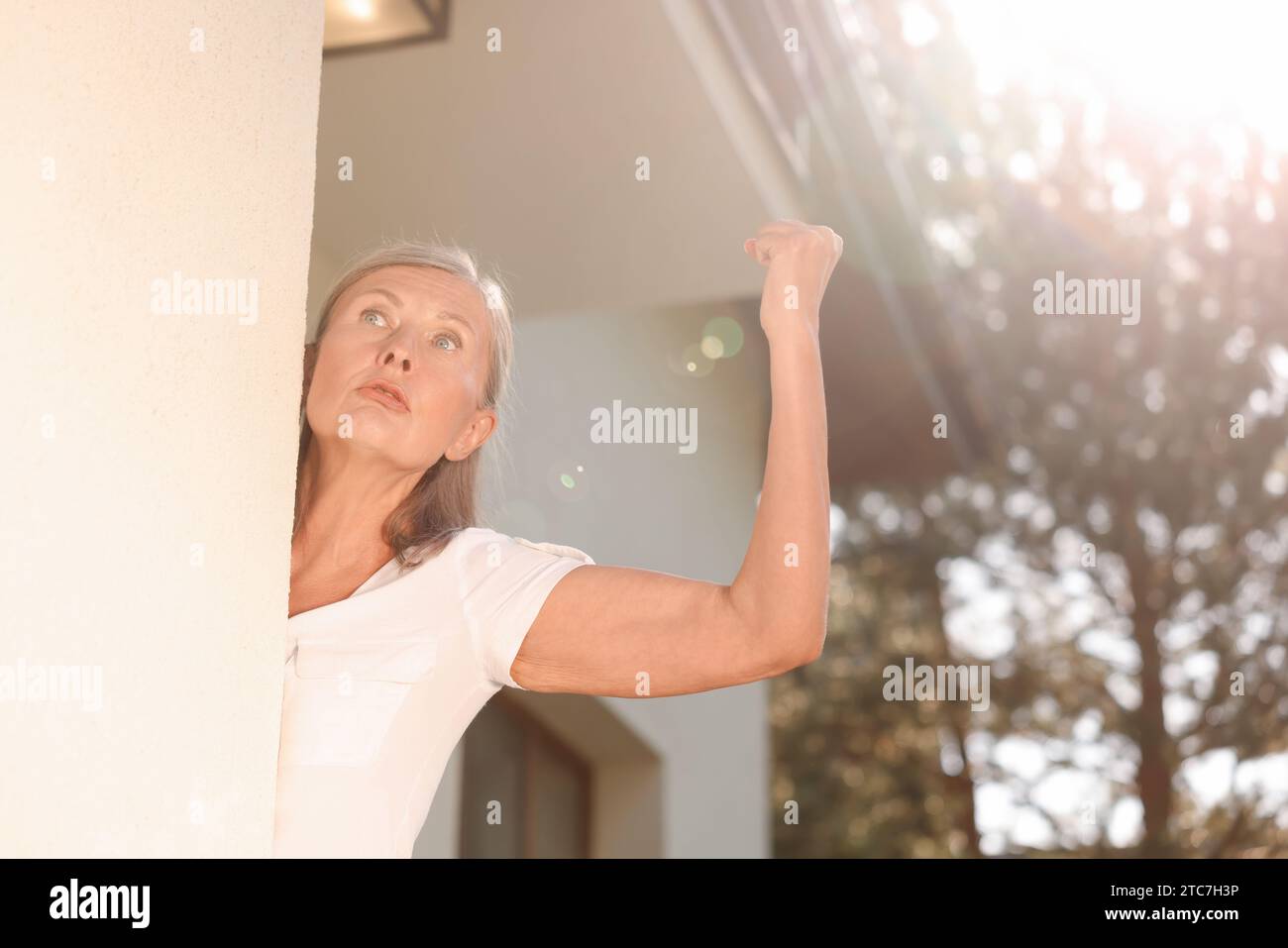 Angry senior fist hi-res stock photography and images - Alamy