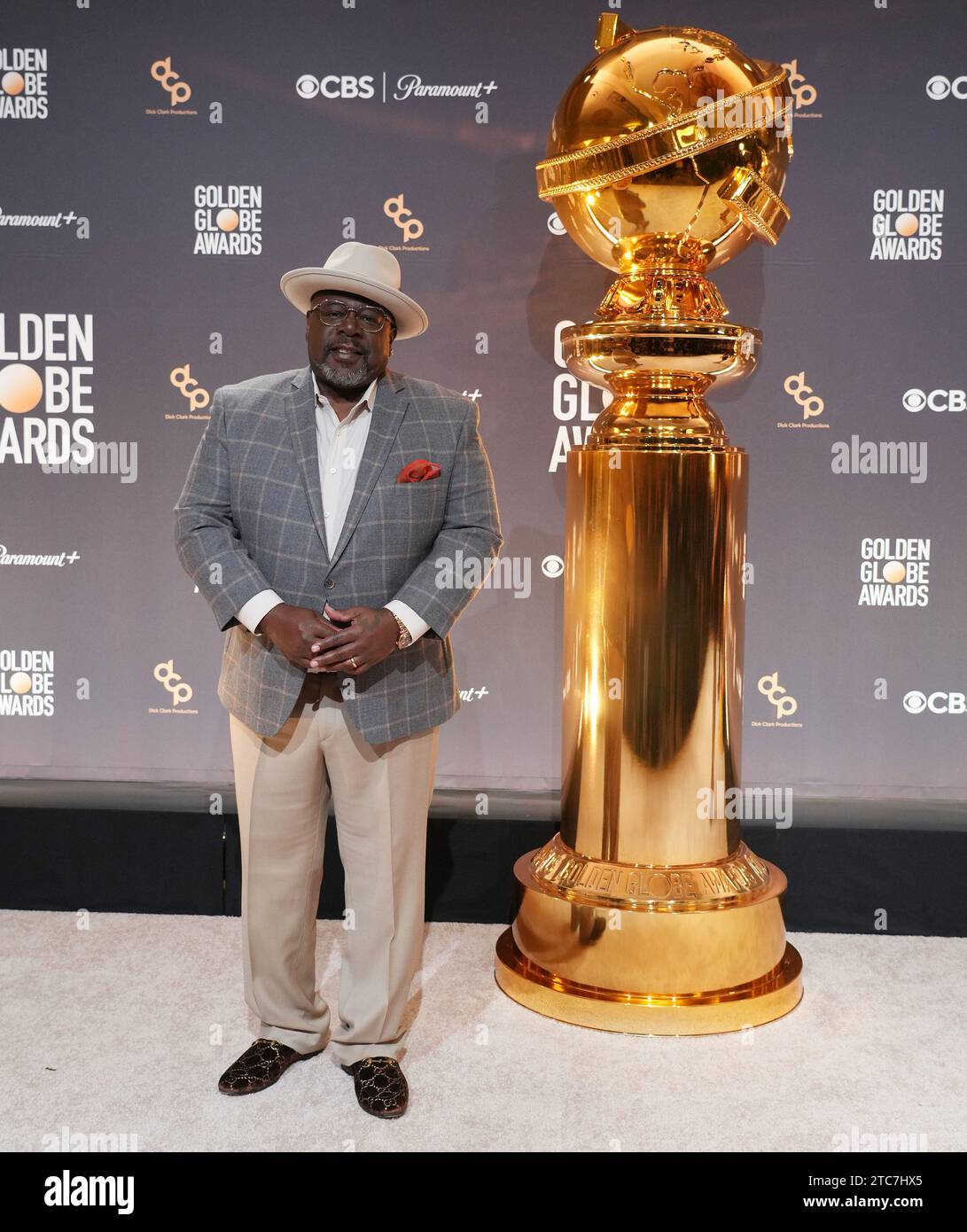 Cedric the Entertainer at the 81st Golden Globe Awards Nominations ...