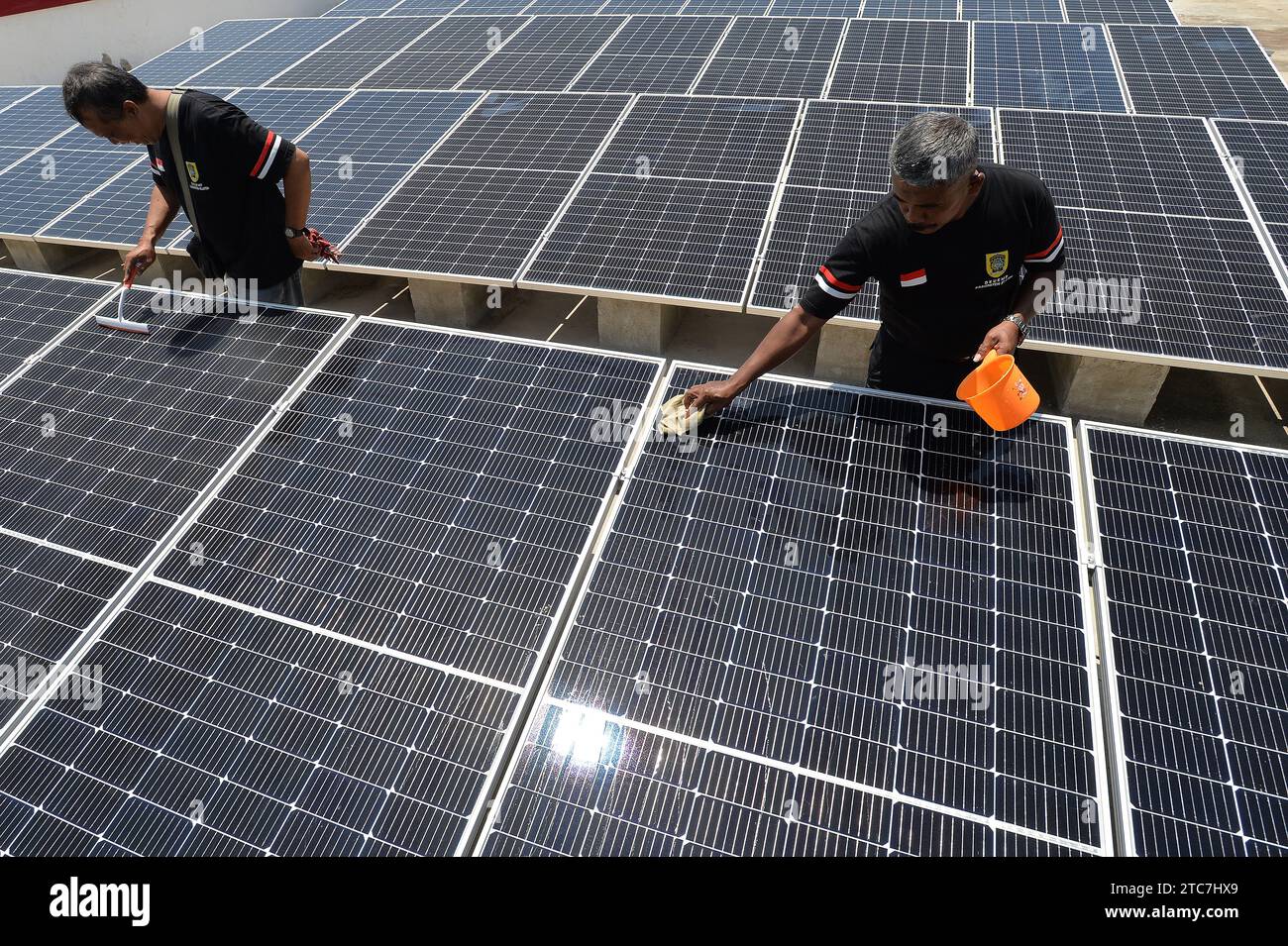 December 9, 2023, Klaten, Central Java, Indonesia: Staff clean and check each surface of the ...