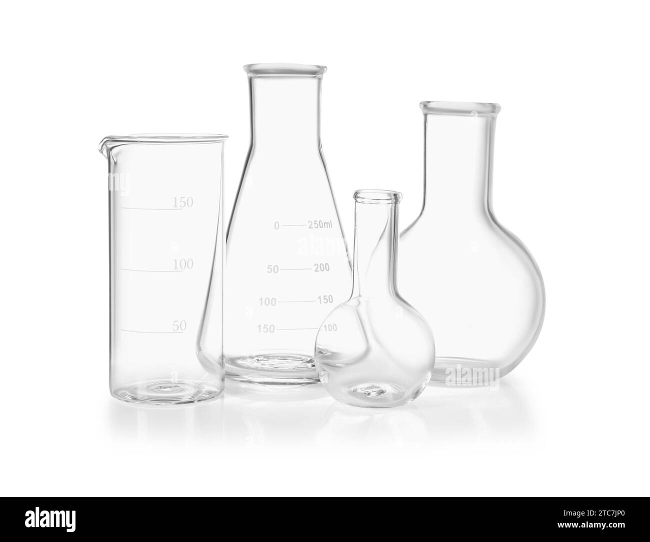 Laboratory glassware flasks beaker isolated hi-res stock photography ...