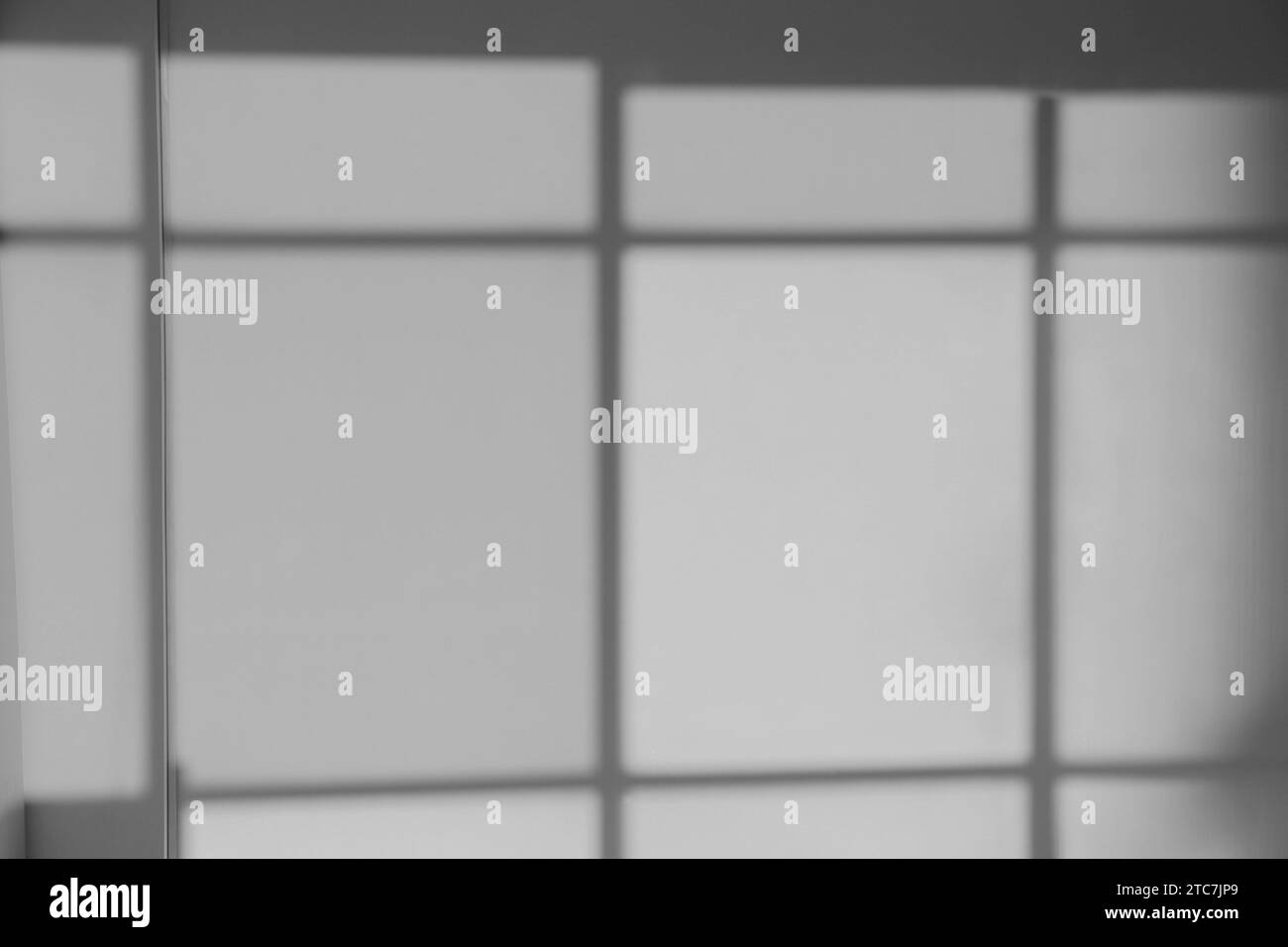 Light and shadow from window on wall Stock Photo - Alamy