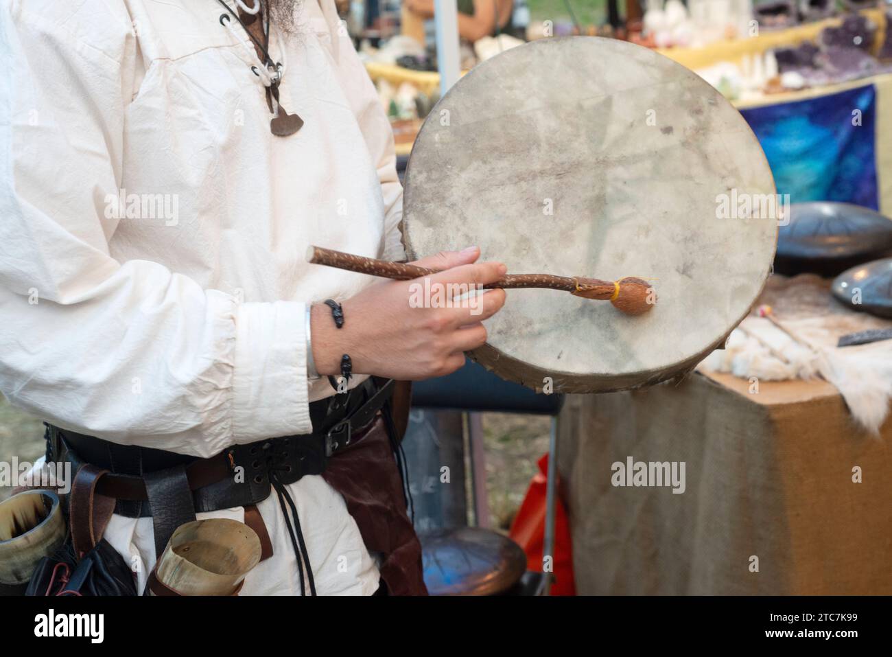 Hand drum player hi-res stock photography and images - Alamy