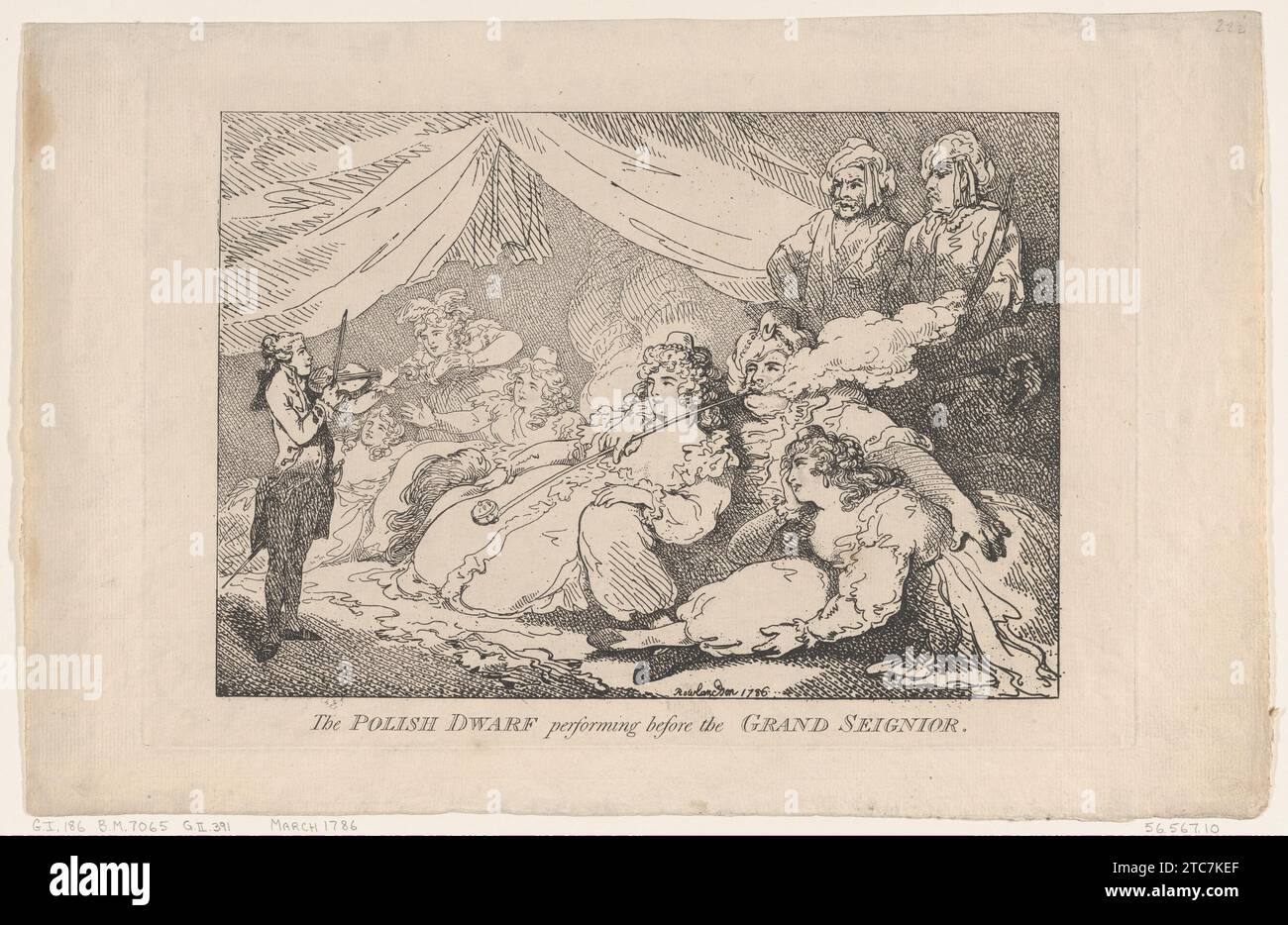 The Polish Dwarf Performing Before the Grand Seignior 1956 by Elizabeth ...