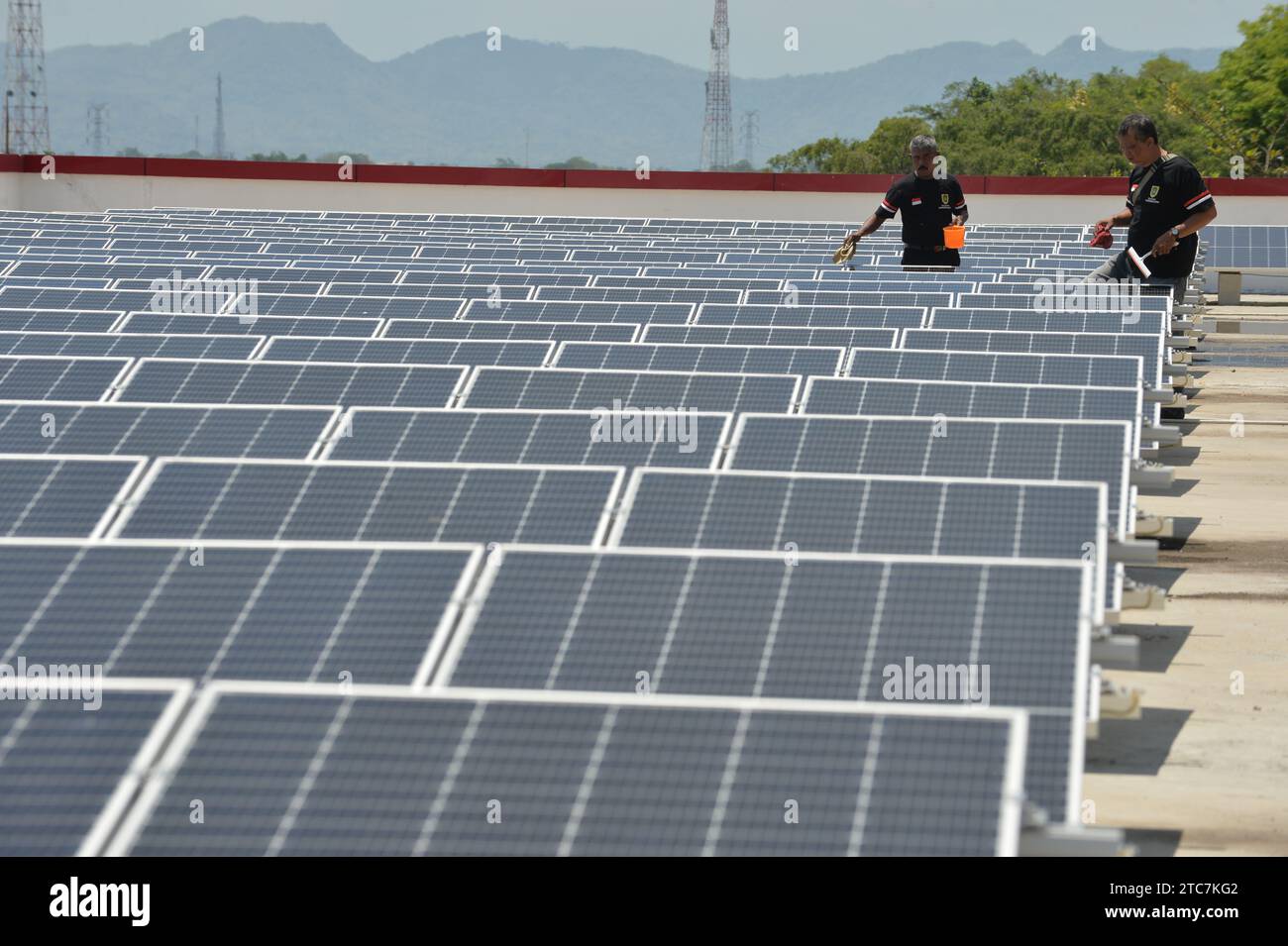 Klaten, Central Java, Indonesia. 9th Dec, 2023. Staff clean and check ...