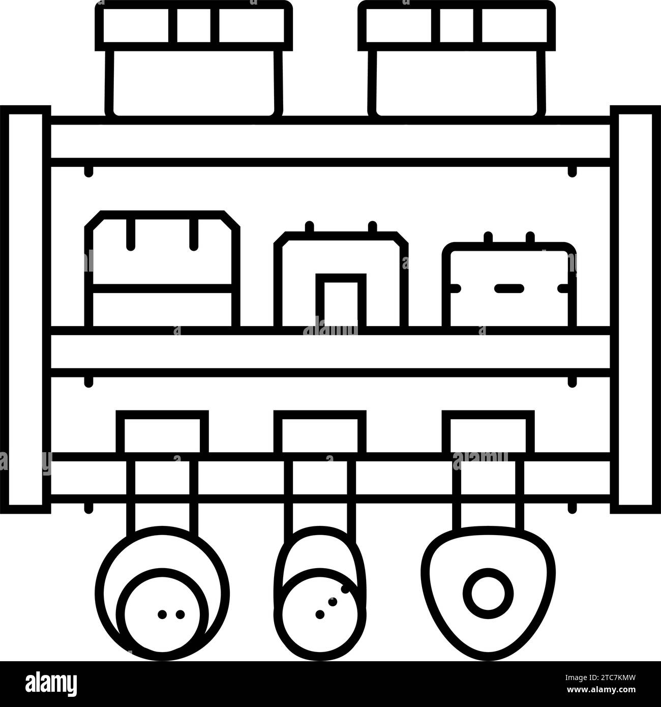 drill shelf garage tool line icon vector illustration Stock Vector ...