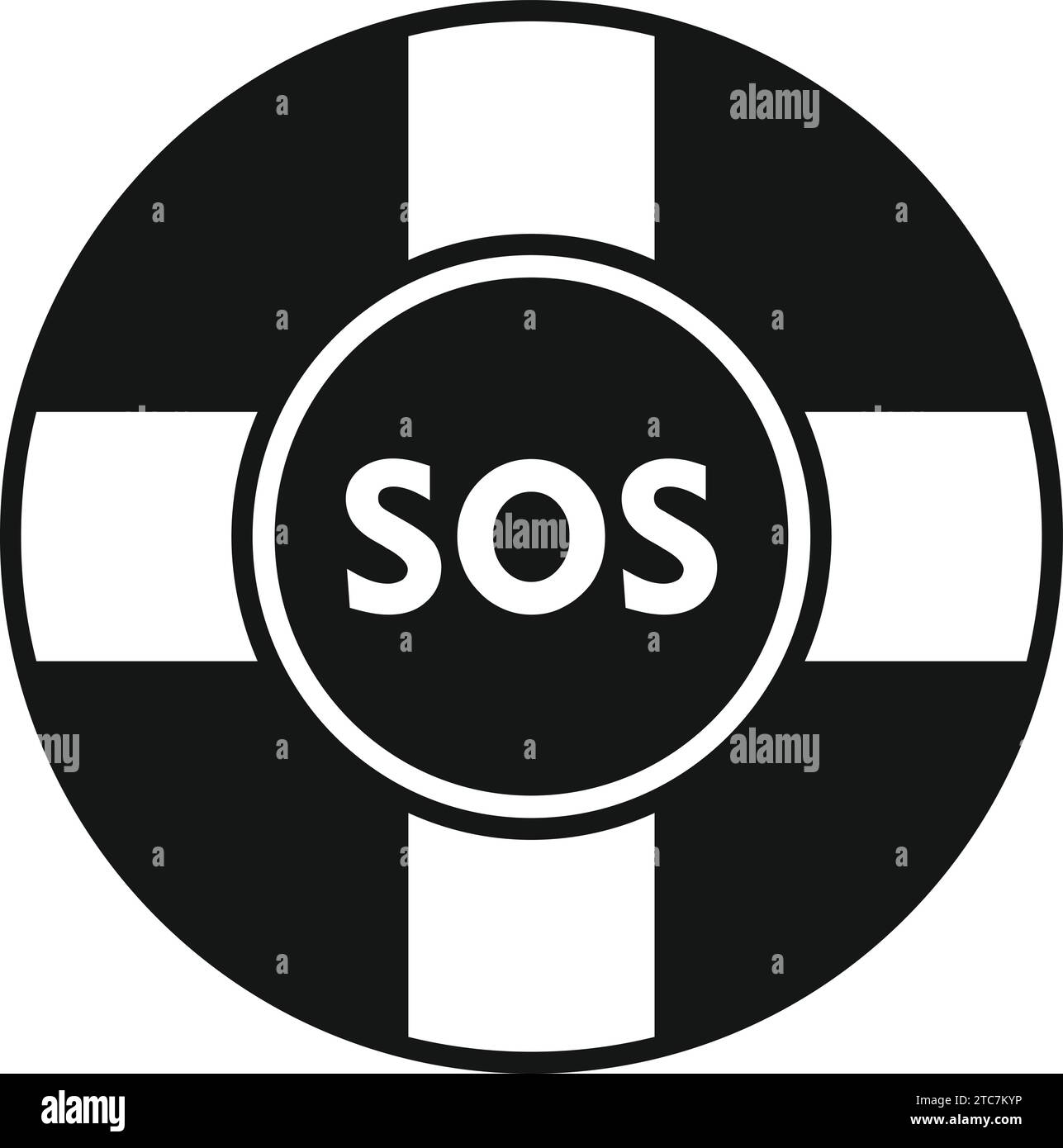 Sos help icon simple vector. Engine safety help. Transport help Stock ...